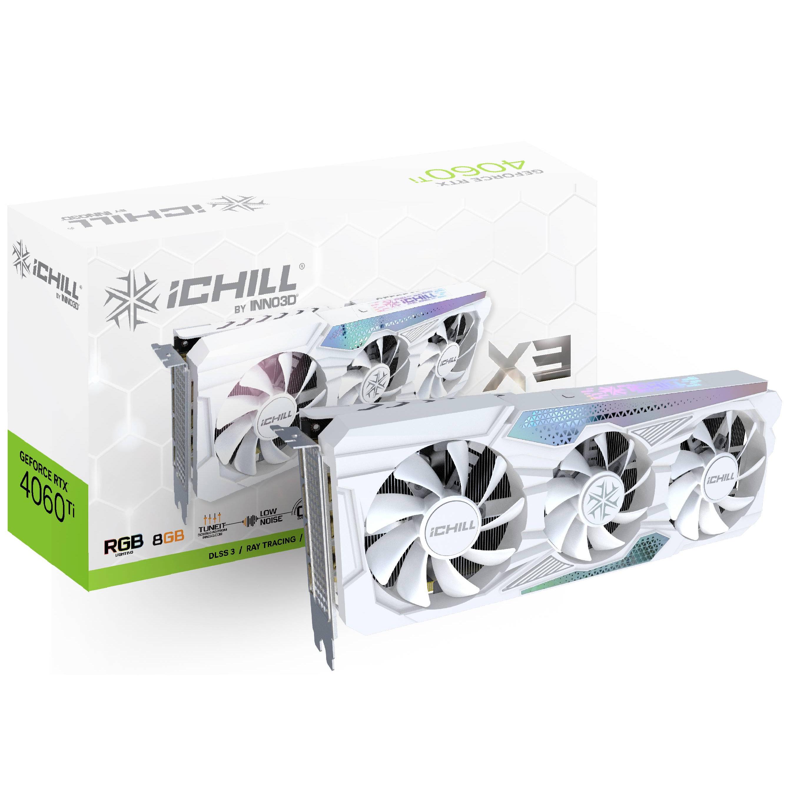 Inno 3D grafická karta Nvidia GeForce RTX 4060 Ti ICHILL X3 8 GB GDDR6 ...
