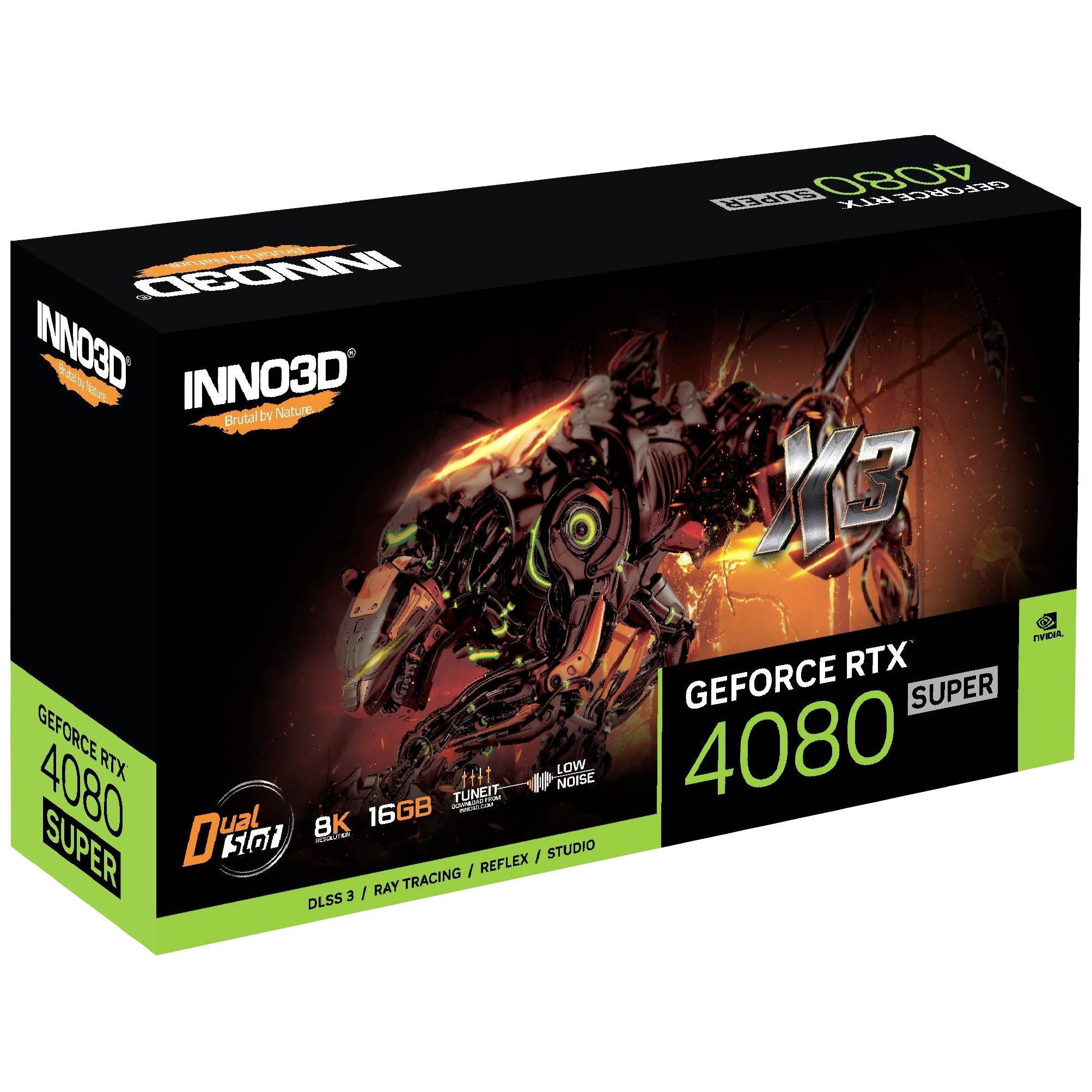 Inno 3D grafická karta Nvidia GeForce RTX 4080 Super X3 16 GB GDDR6X ...