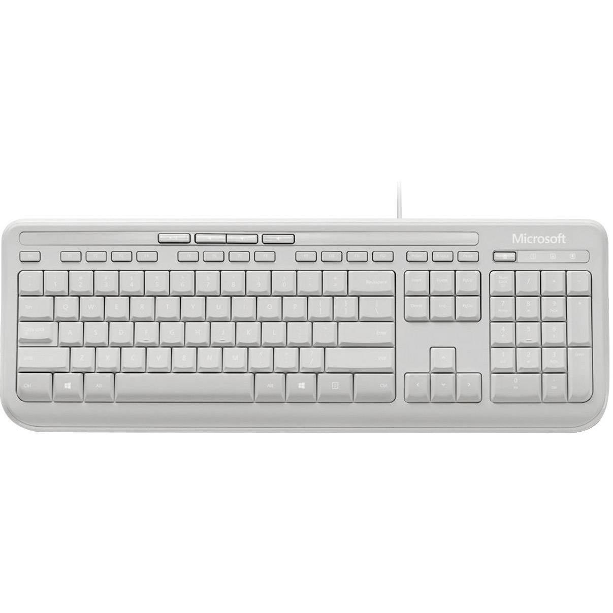 Microsoft Wired Keyboard 600 USB klávesnice německá, QWERTZ šedá odolné ...