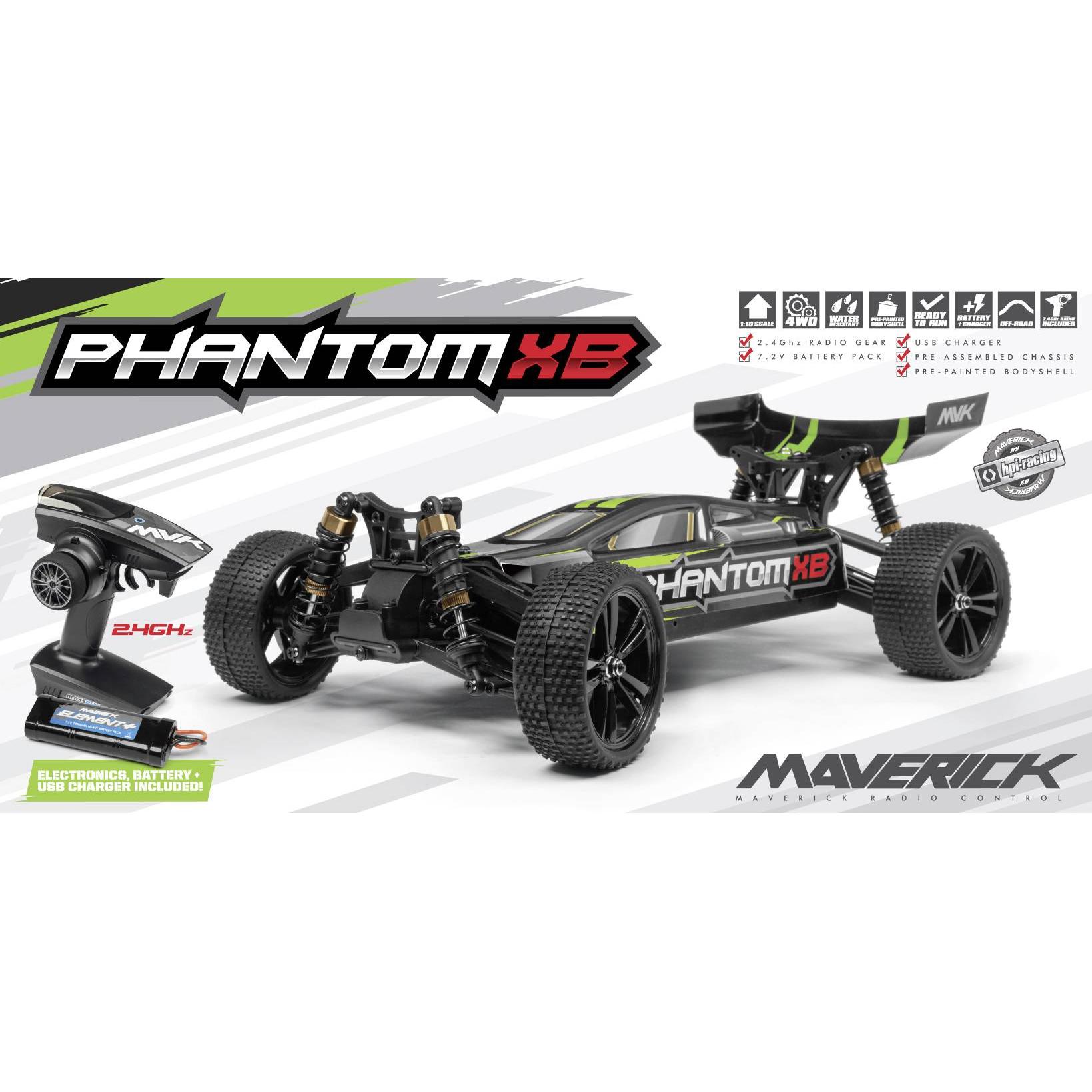Maverick Phantom XB 1/10 RTR Electric Buggy komutátorový 1:10 RC model ...