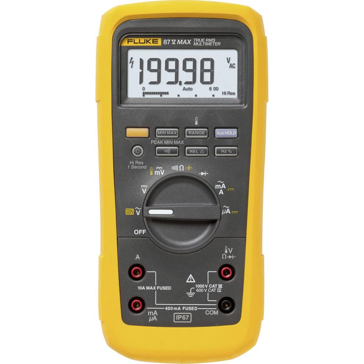 Fluke 87V-MAX digitální multimetr, Kalibrováno dle (ISO), CAT III 1000 ...